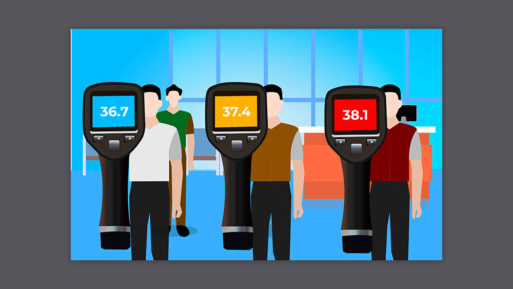 Thermal scanning peoples Illustration - Premium Graphics, Vectors ...